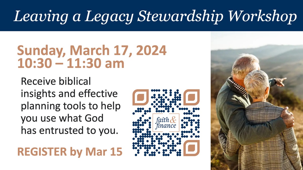 Leaving a Legacy Workshop | Living Rock Church